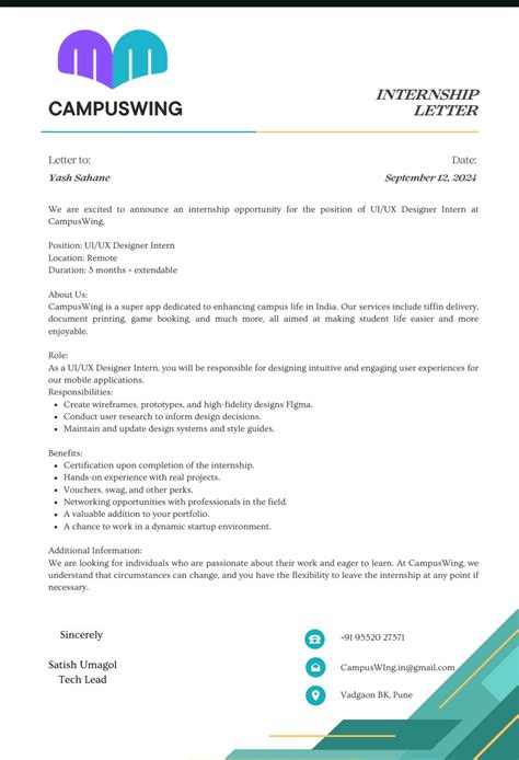 Yash Sahane On Linkedin Uiux Internship Grateful Campuswing