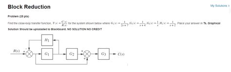 Solved Find The Close Loop Transfer Function Tsrscs