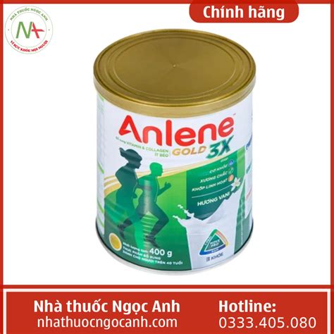 Sữa Anlene Gold 3x 400g Giá Bao Nhiêu Có Tác Dụng Gì Mua ở đâu