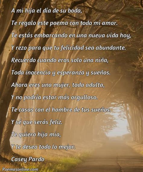 Poema De Boda Para Mi Hija