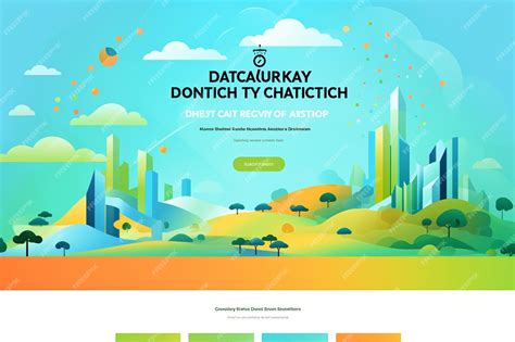 Light Style Data Analytics Landing Page Premium Ai Generated Vector