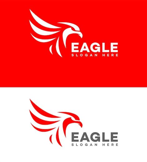 Логотип орла Икона бренда Идентичность Знак Символ Шаблон Премиум векторы