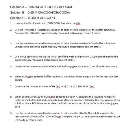 Solved Table 1 Acid Addition Ph Measurements