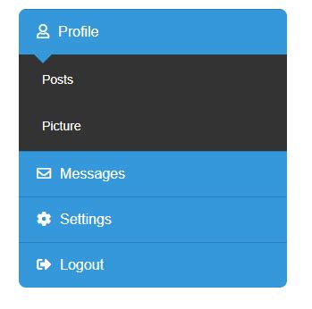 Dropdown Navigation Panel Html Css Html Css Rahulpgupta