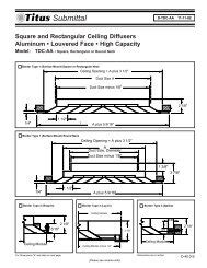 Direct Spiral Duct Mounted Supply Grilles Titus