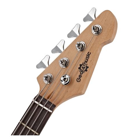 La Short Scale Bass Guitar By Gear4music Black At Gear4music
