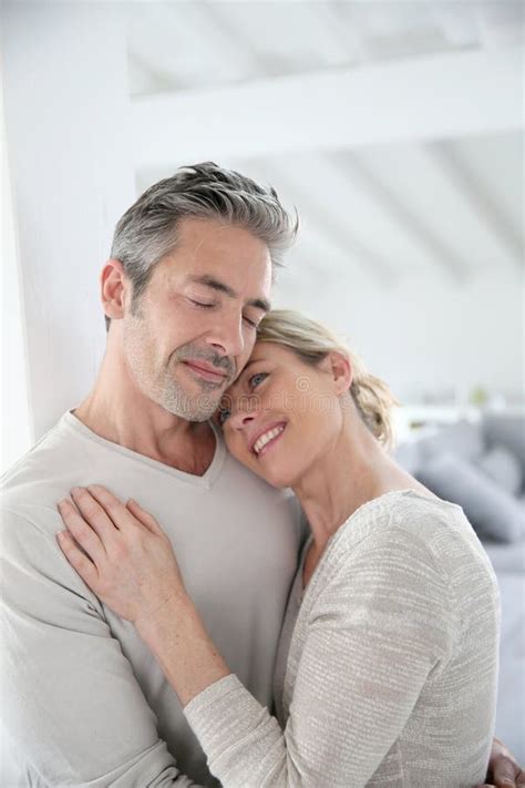 Loving Mature Couple At Home Stock Image Image Of Attractive