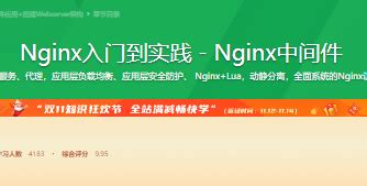 Nginx入门到实践Nginx中间件 资源站 IT学习网 每日更新