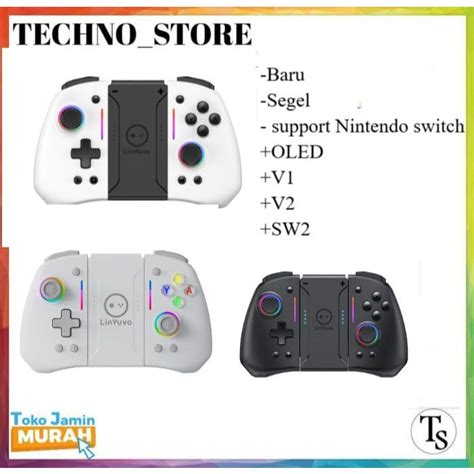 Jual Linyuvo Controller Grip Joycon Plus Grip Nintendo Switch Oled V1 V2 Controller Gaming