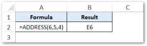 ADDRESS Function In Excel Get Excel Cell Address Excel Unlocked