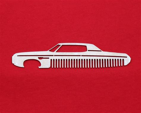 69 Chevy Impala Brushed Stainless Steel Metal Trim Beard Hair Mustache