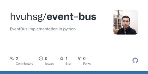 Github Hvuhsgevent Bus Eventbus Implementation In Python