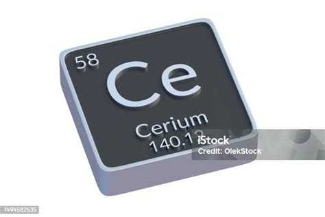 세륨 Ce 주기율표의 화학 원소는 흰색 배경에 분리되어 있습니다 화학 원소의 금속 기호 3d 렌더링 0명에 대한 스톡 사진 및 기타 이미지 Istock