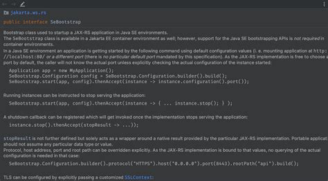 an introduction to the sebootstrap spec and the resteasy implementation
