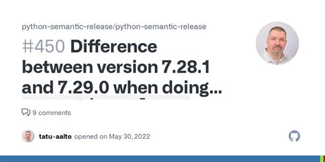 Difference Between Version 7281 And 7290 When Doing `semantic Release Publish` · Issue 450