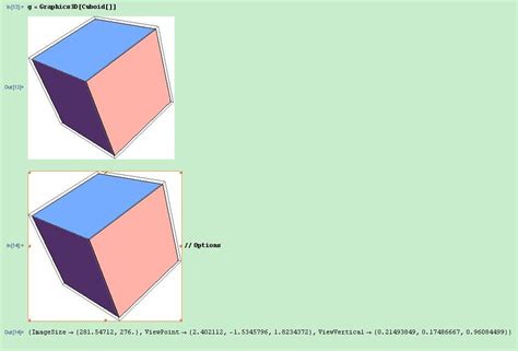 Graphics3d Extract Current Viewing Parameters From A 3d View