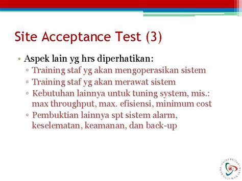Testing Dan Implementasi Uji Acceptance Test Sistem Acceptance