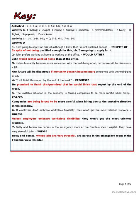 Work And The Gender Pay Gap Reading English Esl Worksheets Pdf And Doc