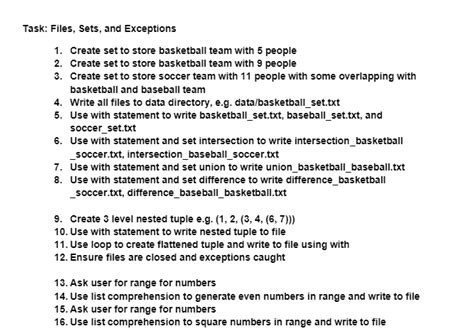 Solved Task Files Sets And Exceptions 1 Create Set To