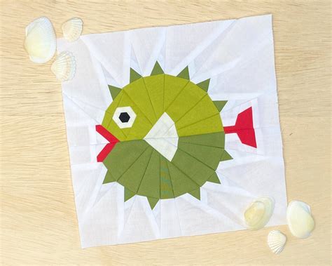 Pufferfish Quilt Pattern Fish Quilt Pattern Pdf Digital Download 12