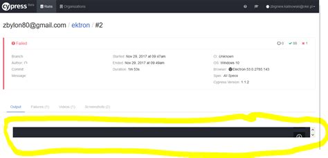 No Output In Dashboard Report · Issue 977 · Cypress Iocypress · Github