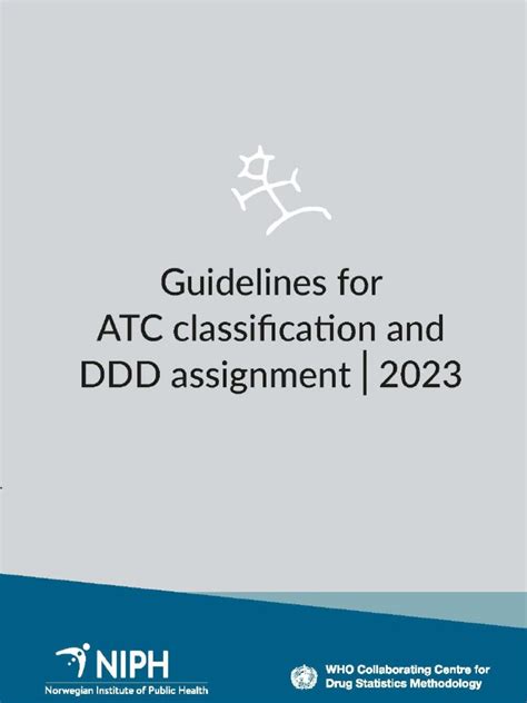 2023 Guidelines For Atc Classification And Ddd Assignment Pdf Pdf Medicine Medicinal