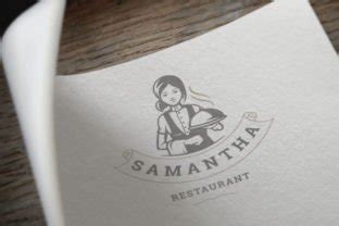 Friendly Waitress Restaurant Logo Graphic By Vasyako Creative Fabrica