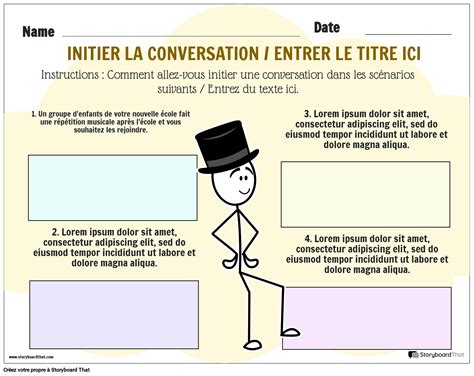 Initier Une Conversation القصة المصورة من قبل Fr Examples
