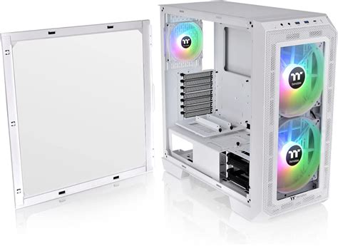 thermaltake view 300 mx tg argb motherboard sync e atx mid tower compu