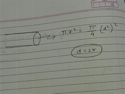 Volume Of The Liquid Flowing Per Second Through A Pipe Of Diameter D Is V At A Point Where