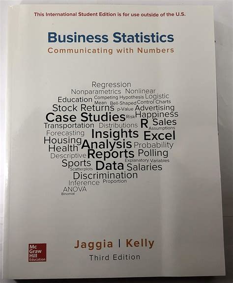 Business Statistics Communicating With 9781260288377 Jaggia Sanjiv Kelly Alison