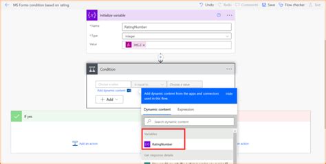 Power Automate Conditions Based On A Rating Response In Microsoft Forms