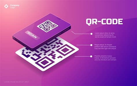 전화의 Qr 코드 모바일 앱 결제를 위한 코딩을 스캔하고 아이소메트릭 스마트폰은 식별 바코드 스캔 개념으로 모형을 만듭니다 벡터 배너 Qr코드에 대한 스톡 벡터 아트 및