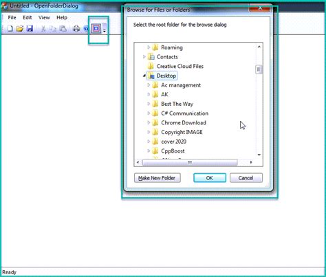 Mfc Project Sample Open Folder Dialog