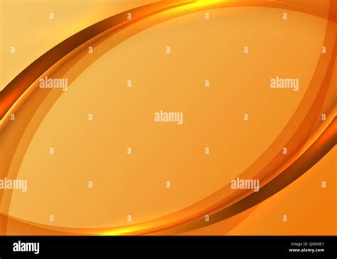 Abstract Modern Banner Template Orange Color Curved Shapes Overlapping