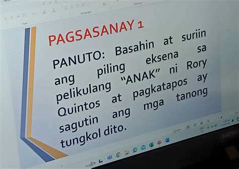 PAGSASANAY PANUTO Basahin At Suriin Ang StudyX