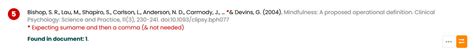 recite understanding your reference list issues