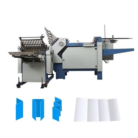 Cross Folder Paper Manual Leaflets Paper Folding Machine Sheet Folding