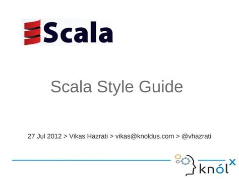 Scala Style Guide Pdf Programming Languages Computing