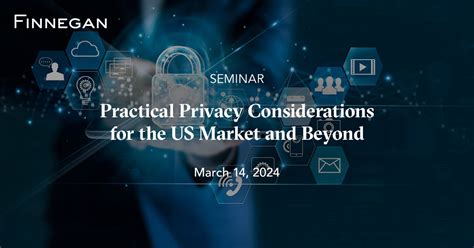 Practical Privacy Considerations For The Us Market And Beyond Events
