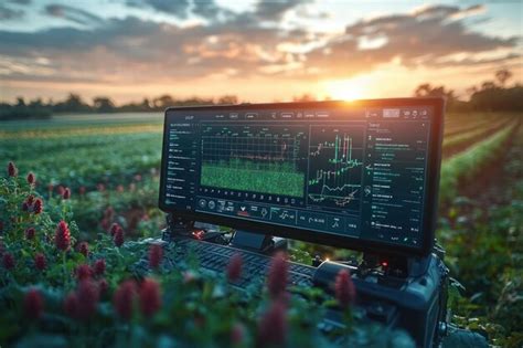 Precision Agriculture Data Driven Farming Premium Ai Generated Image
