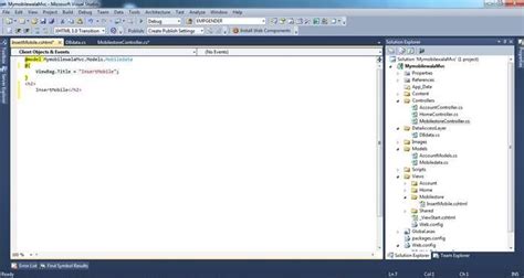 Creating Insert Update And Delete Application In Mvc 4 Using Razor