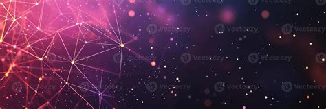 Futuristic Digital Network Visualization With Glowing Nodes And Lines Representing Data