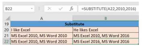 Substitute Funtion Excel Tutor Ttd