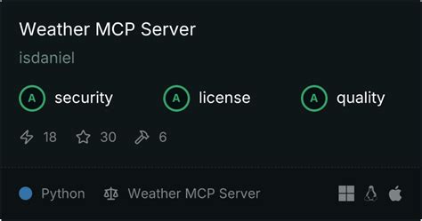 Github Isdanielmcpweatherserver A Model Context Protocol Mcp Server That Provides