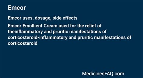 Emcor Uses Dosage Side Effects Food Interaction And Faq