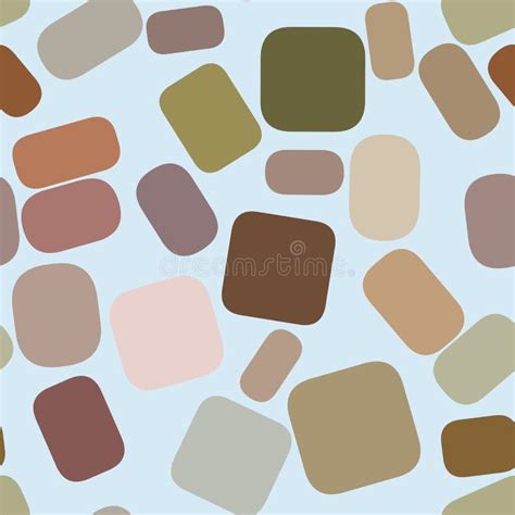 Seamless Background Abstract Geometric Rounded Rectangle Pattern For Design Texture Vector