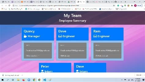 Employee Summary Command Line Application To Generates Team Profile