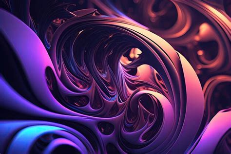 Premium Ai Image Abstract Geometric Shape Background With Curve Lines Design Generative Ai