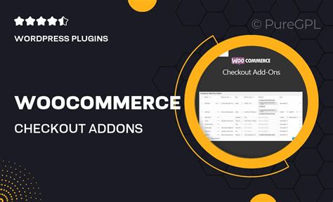 Woocommerce Checkout Add Ons